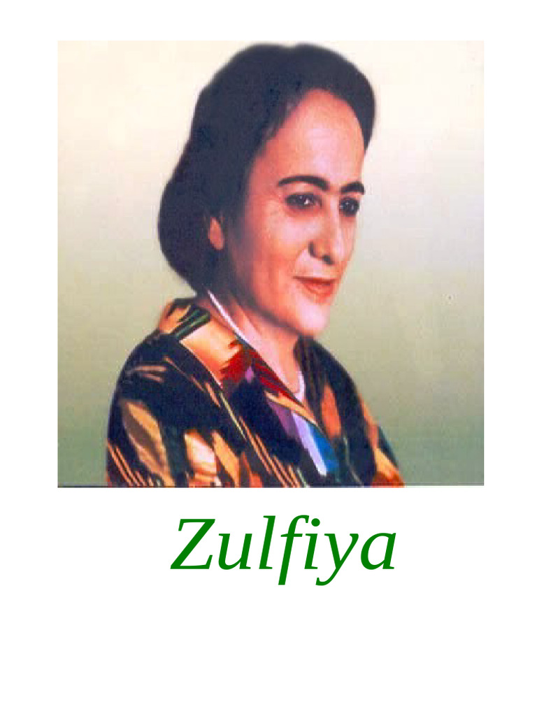 Zulfiya: Prominent Uzbek Poet's Legacy | PDF