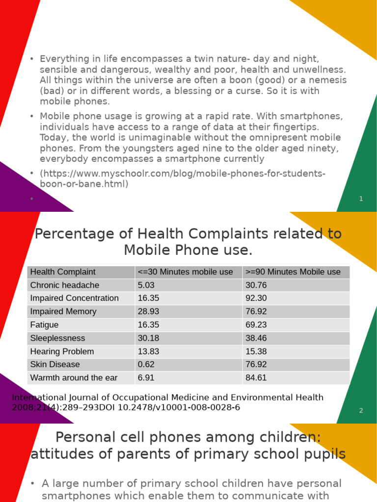 Presenation Mobile Phone | PDF | Mobile Phones | Radiation