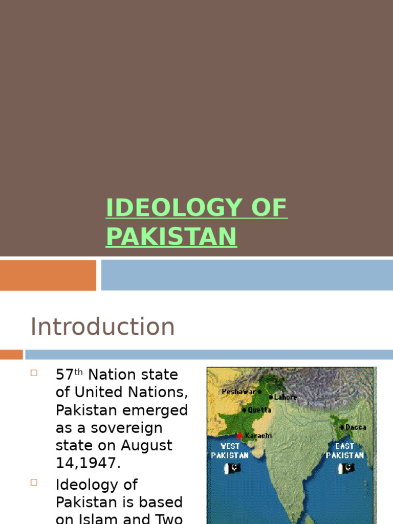 Ideology of Pakistan: Islam & Two Nation Theory | PDF | Two Nation ...