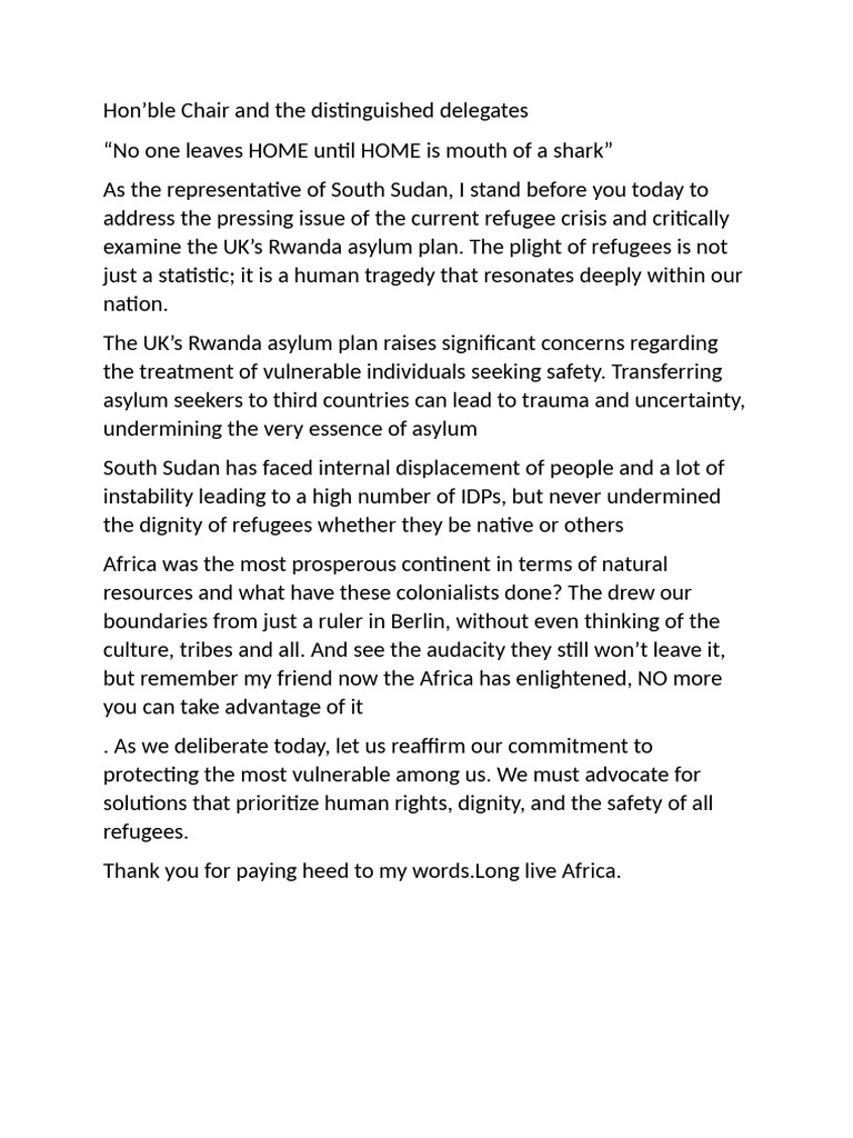 GSL (BBI'MUN 2024) | PDF