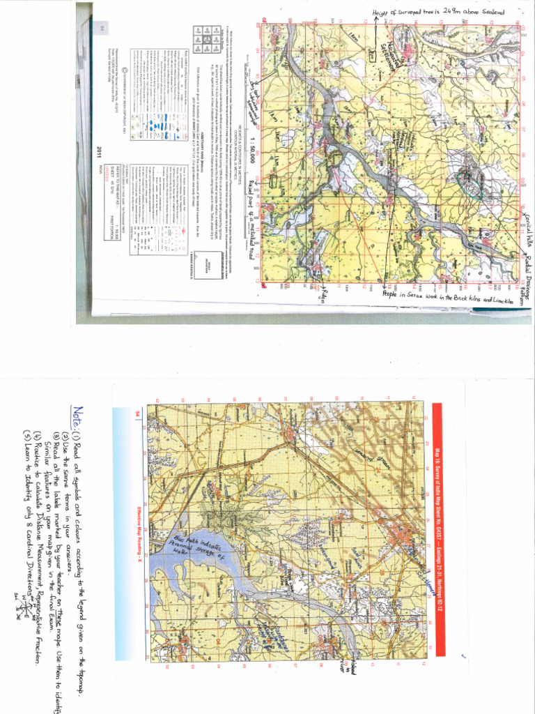 Topography Reference Material Icse | PDF
