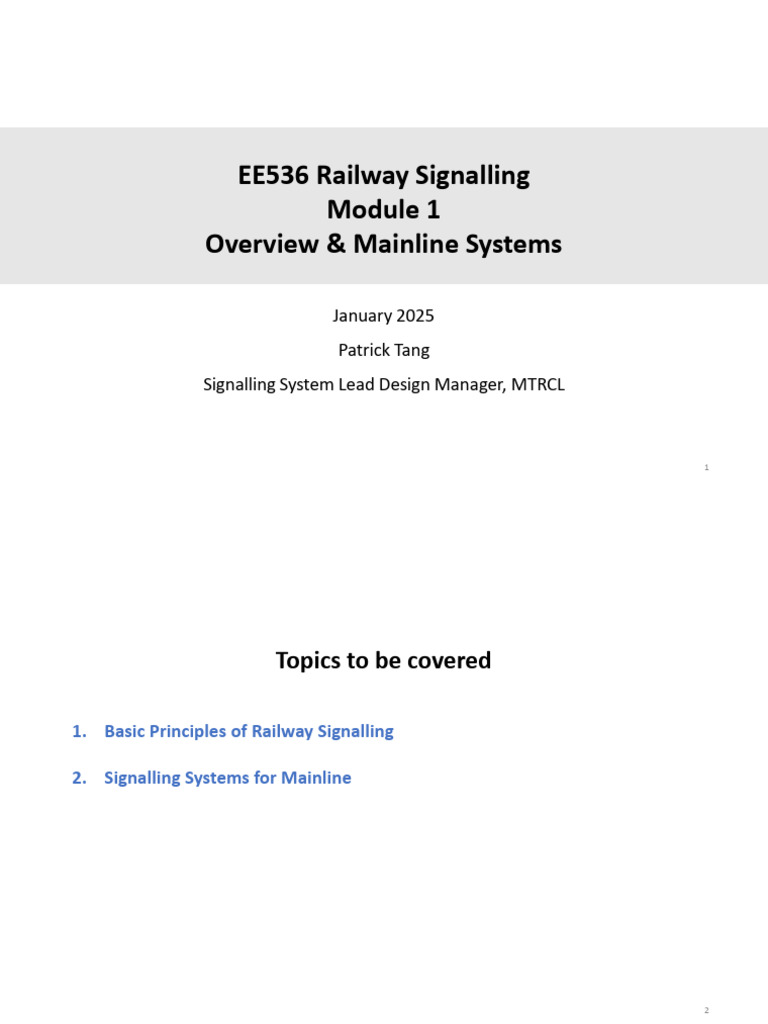 Railway Signalling Systems Guide | PDF | Transportation Engineering | Transport Infrastructure