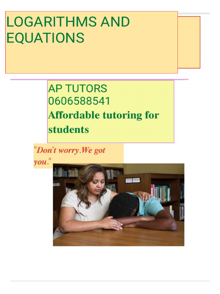 Logarithms AP Varsity | PDF