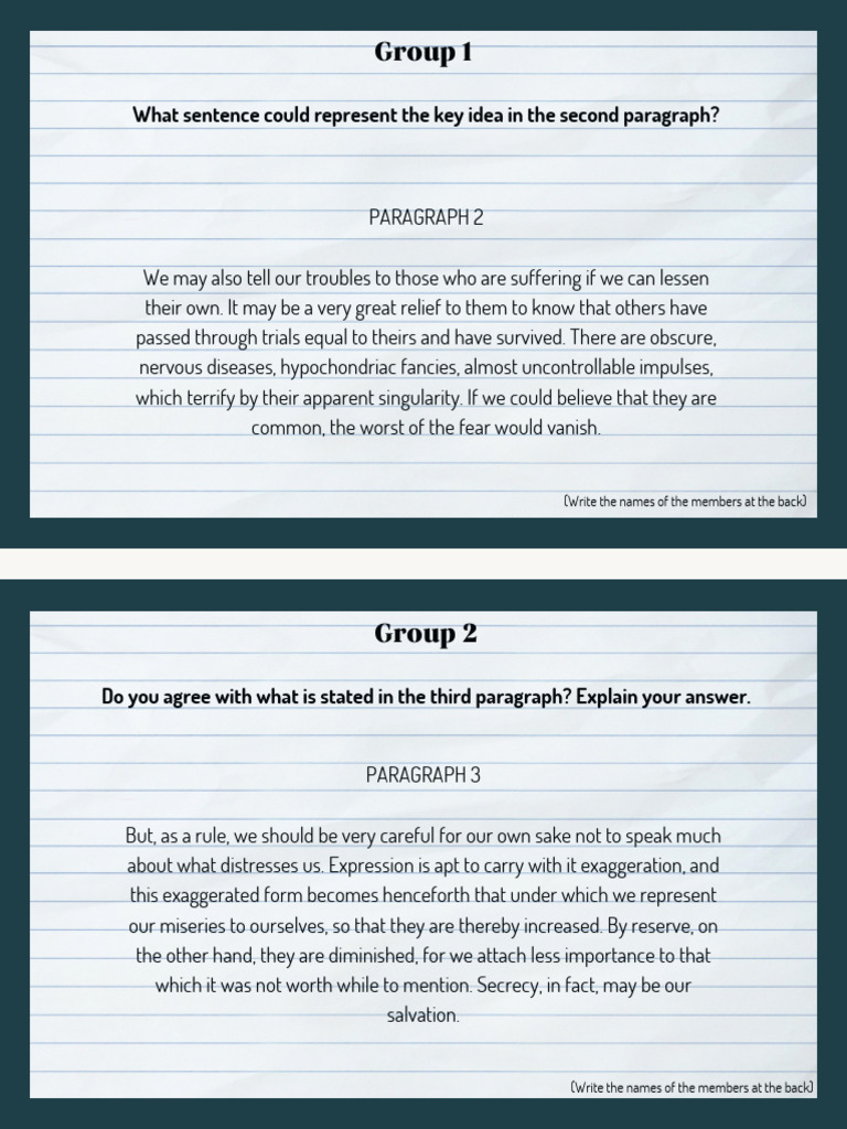 Sharing Troubles and Emotional Relief | PDF