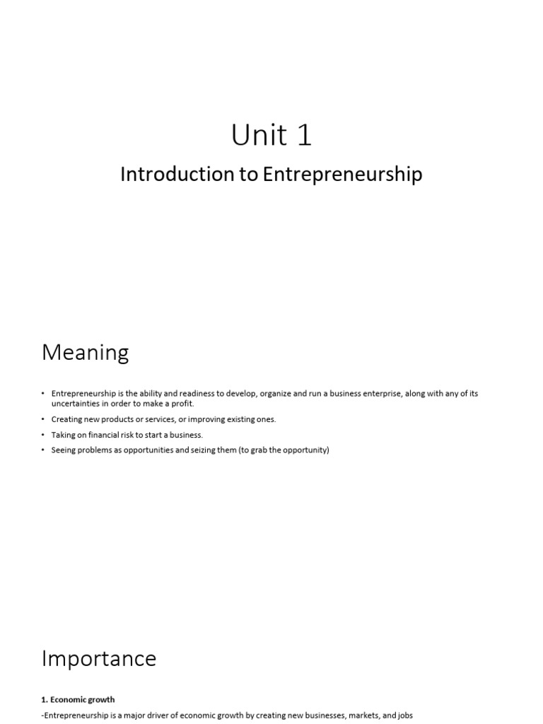 Understanding Entrepreneurship Basics | PDF | Entrepreneurship | Economies