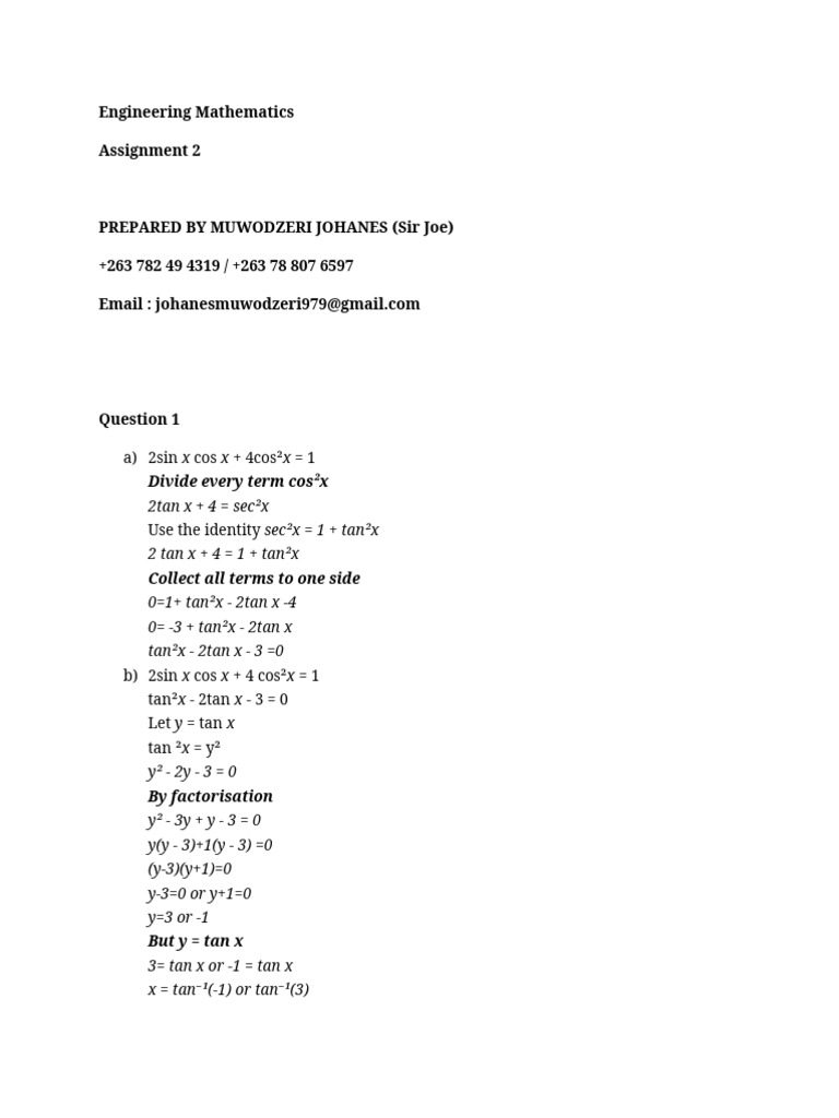 (edited) maths 2 | PDF | Triangle Geometry | Algebra