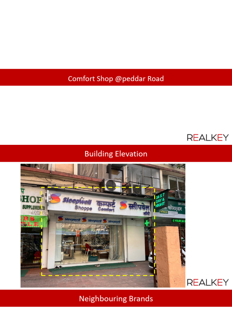 Comfort Shop at Peddar Road Details | PDF
