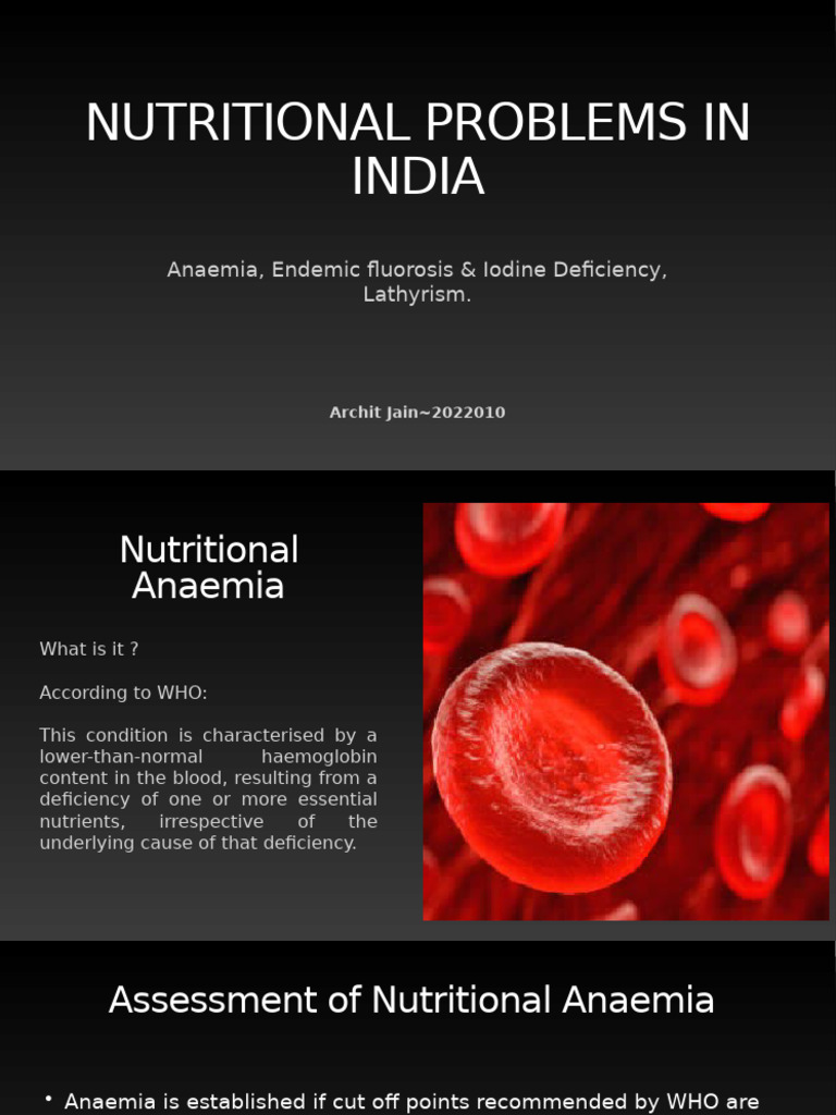 Nutritional Deficiencies in India | PDF | Anemia | Medical Specialties