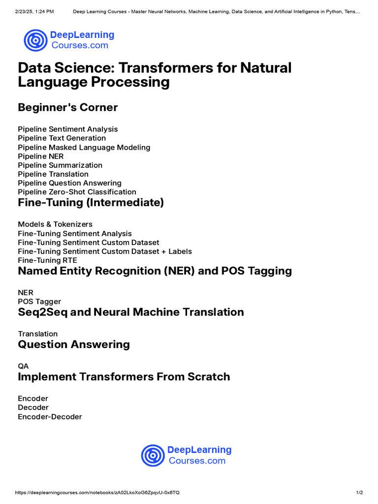 Deep Learning Courses - Master Neural Networks, Machine Learning, Data Science, and Artificial ...