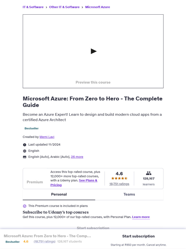 Azure Beginner's Guide: From Zero to Hero | PDF | Microsoft Azure ...