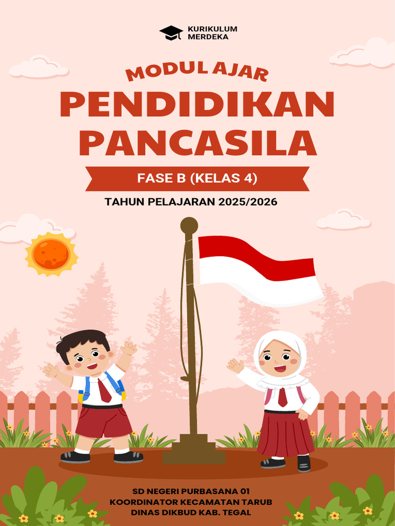 Sampul Modul Ajar Pancasila Kelas 4 | PDF