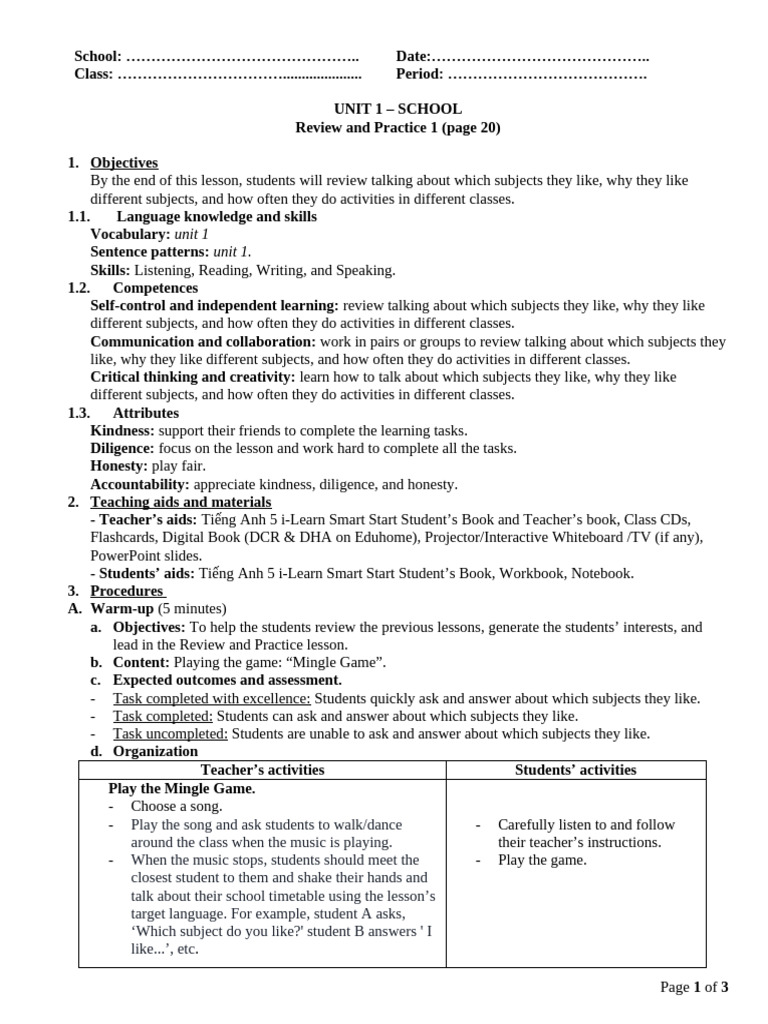 Unit 1 - Review and Practice 1 - Page 20 | PDF | Behavior Modification ...