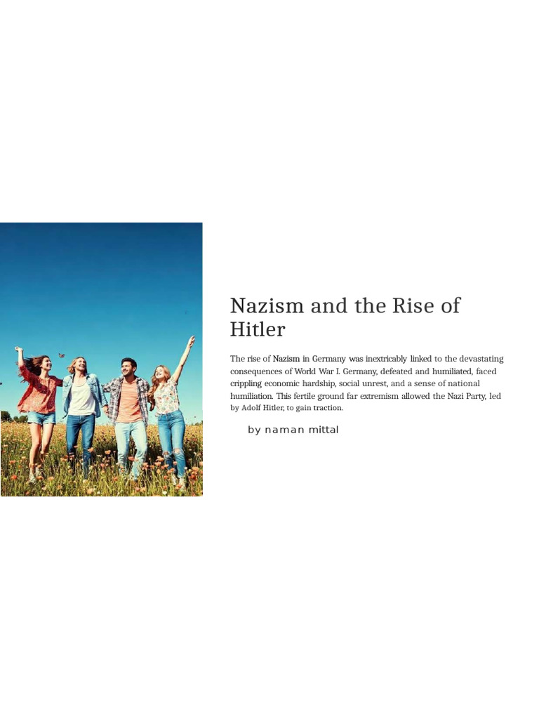 Rise of Nazism and Hitler's Power | PDF | Nazi Germany | Weimar Republic