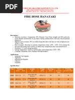 Duraline Fire Hose Specifications | PDF | Materials