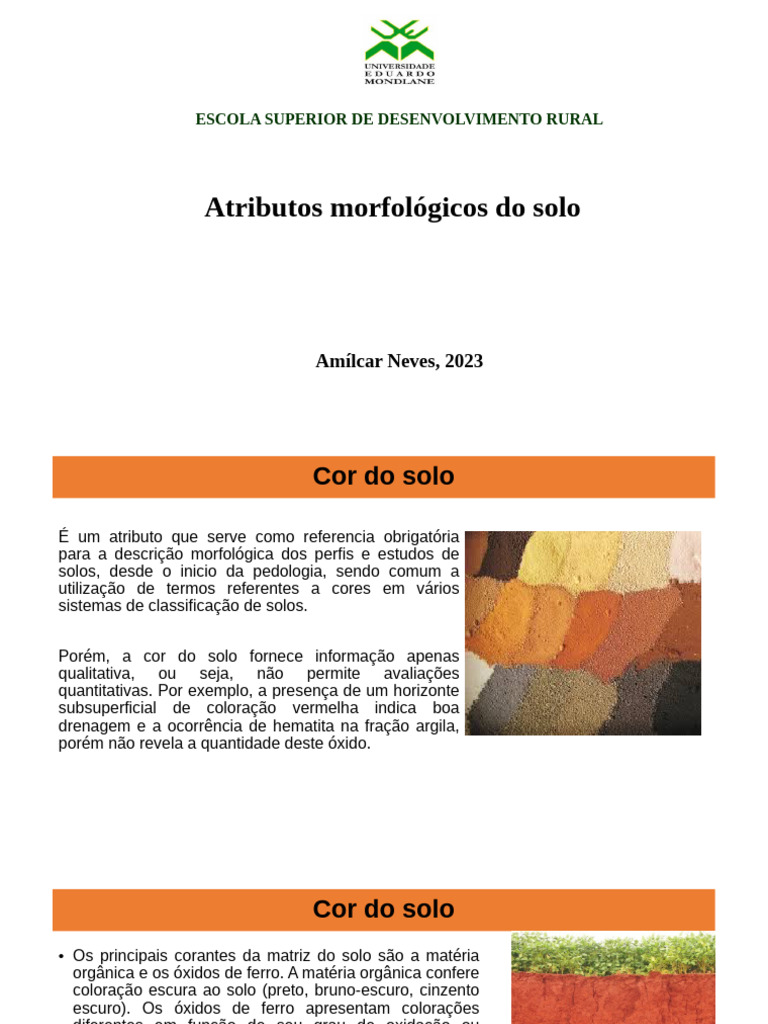 Atributos Do Solo-1 | PDF | Solo | Cor
