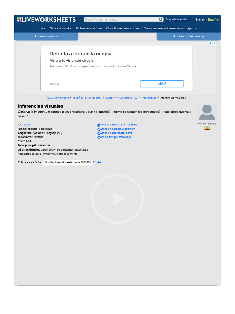 Ejercicio Interactivo de Inferencias Visuales | PDF