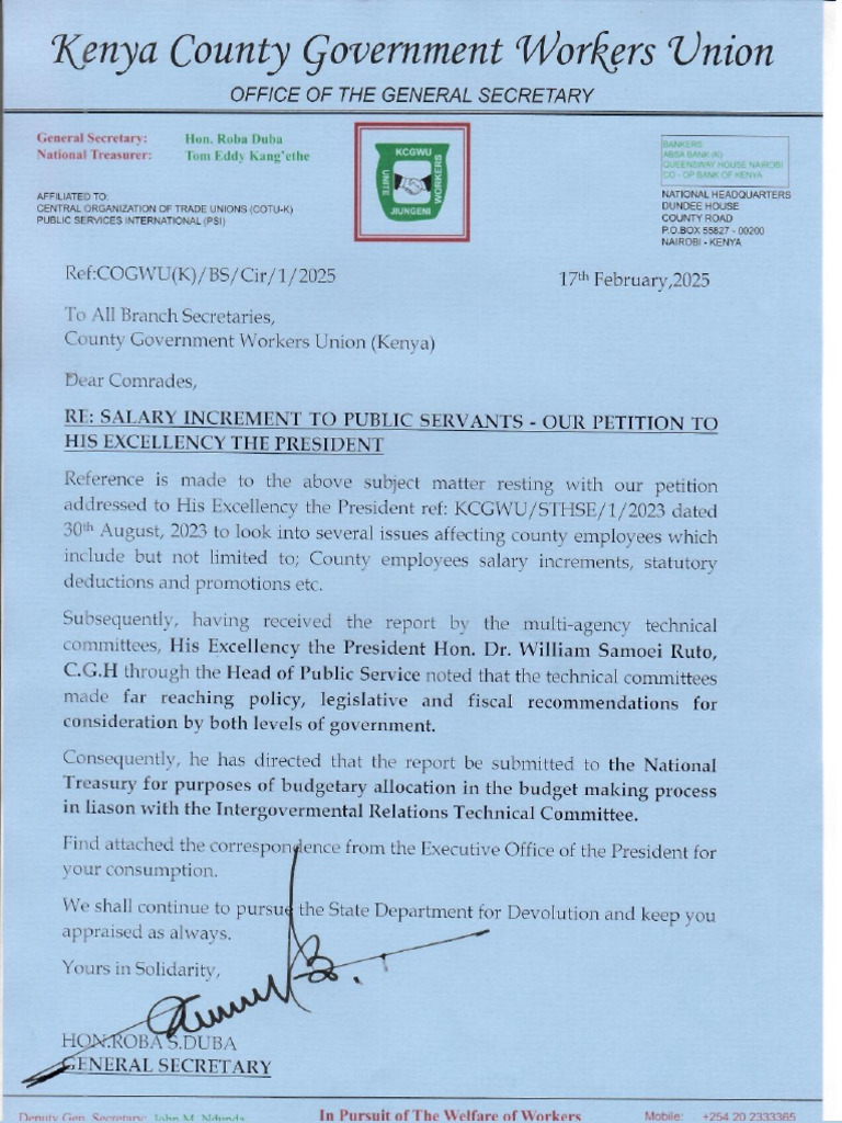 Salary Increment For Public Servants-1 | PDF