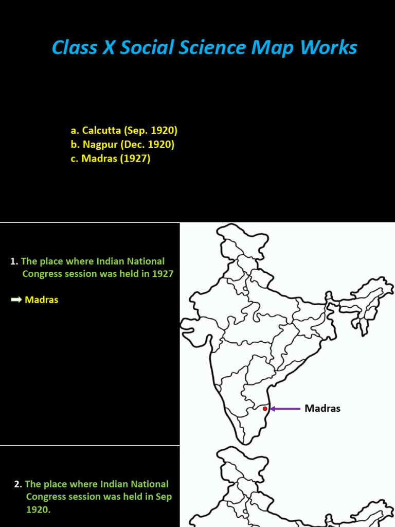 Class X Social Science Map Guide | PDF