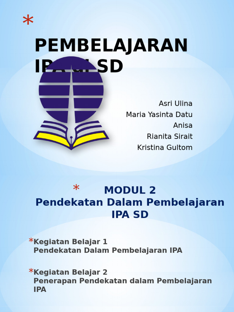 Pembelajaran Ipa Di Sd Modul 2 Dan 3 | PDF