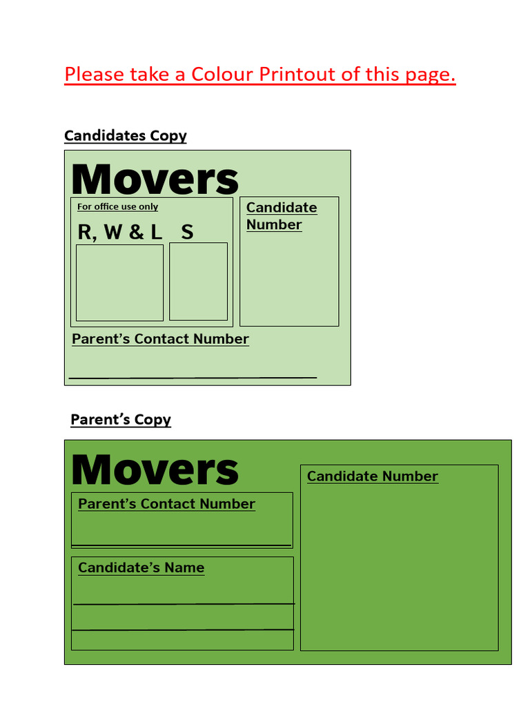 Candidate Badge Instructions for Exams | PDF