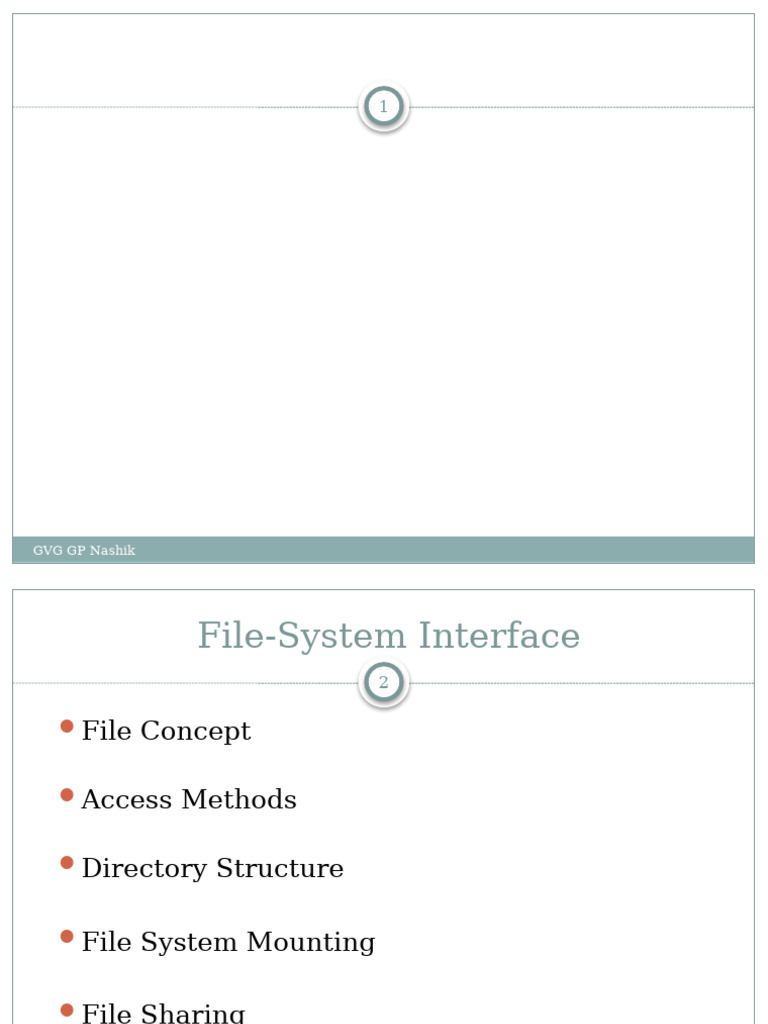 GVG File Systems in OS | PDF | Computer File | File System