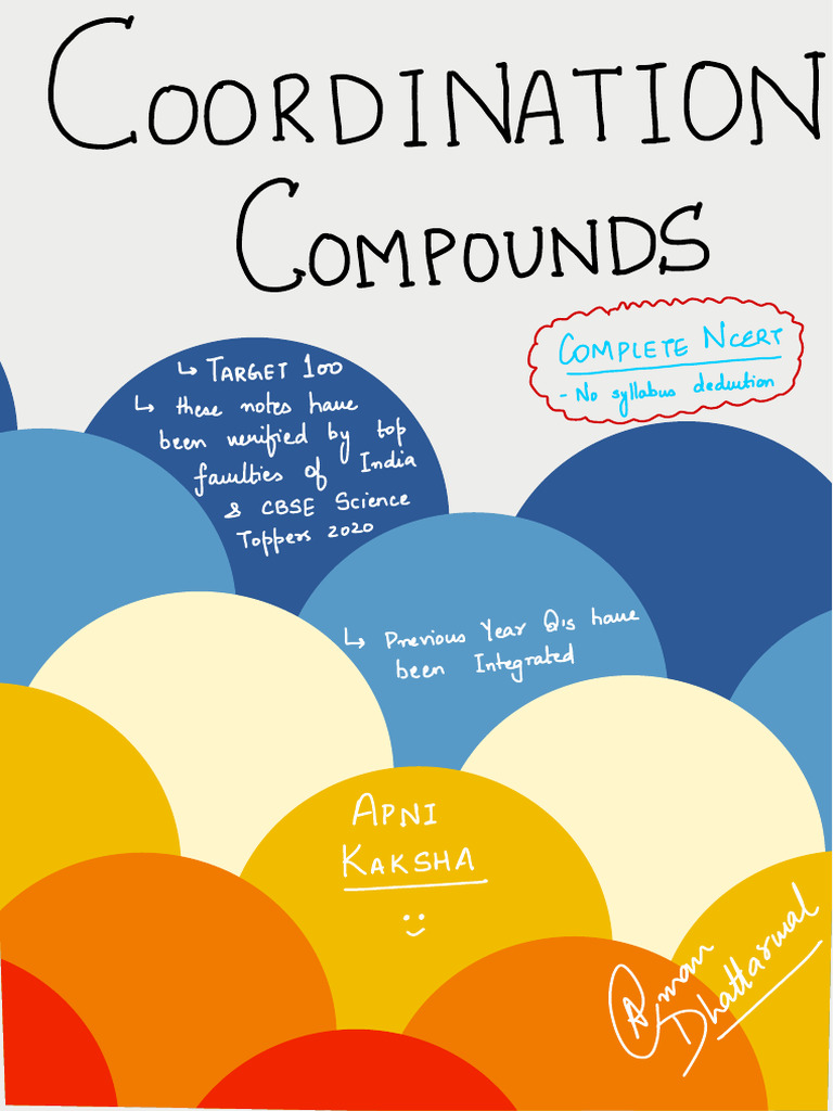 Coordination Compound 3 Pdf