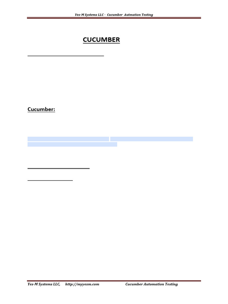 CUCUMBER (1) (1) | PDF | Information Technology | Software Development