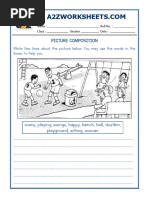 Picture Composition Worksheet for Class 4 | PDF