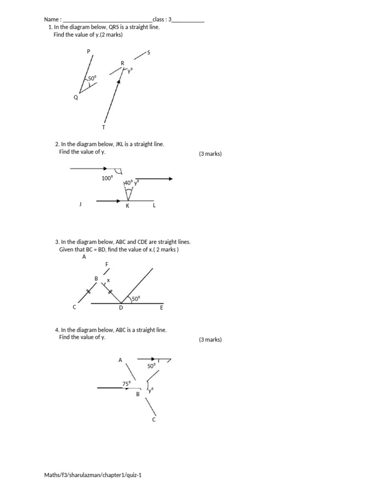 1.0 Lines N Angles | PDF
