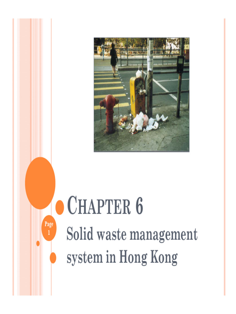 Chapter 6 - Solid Waste Management | PDF | Landfill | Incineration