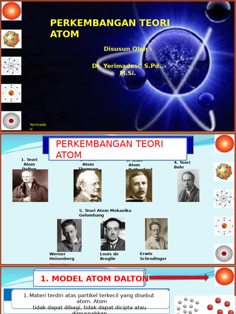 Pert 1-2. Perkembangan Teori Atom (2) | PDF