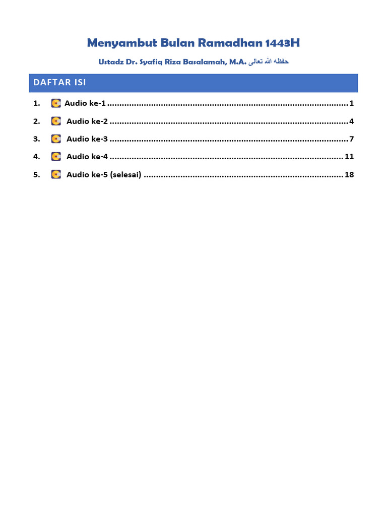GIS - Menyambut Bulan Ramadhan 1443H | PDF