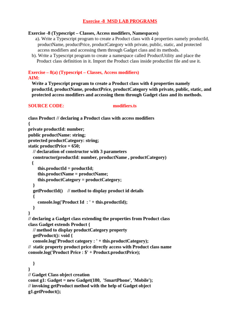 Exercise-8 MSD Lab Programs | PDF | Namespace | Command Line Interface