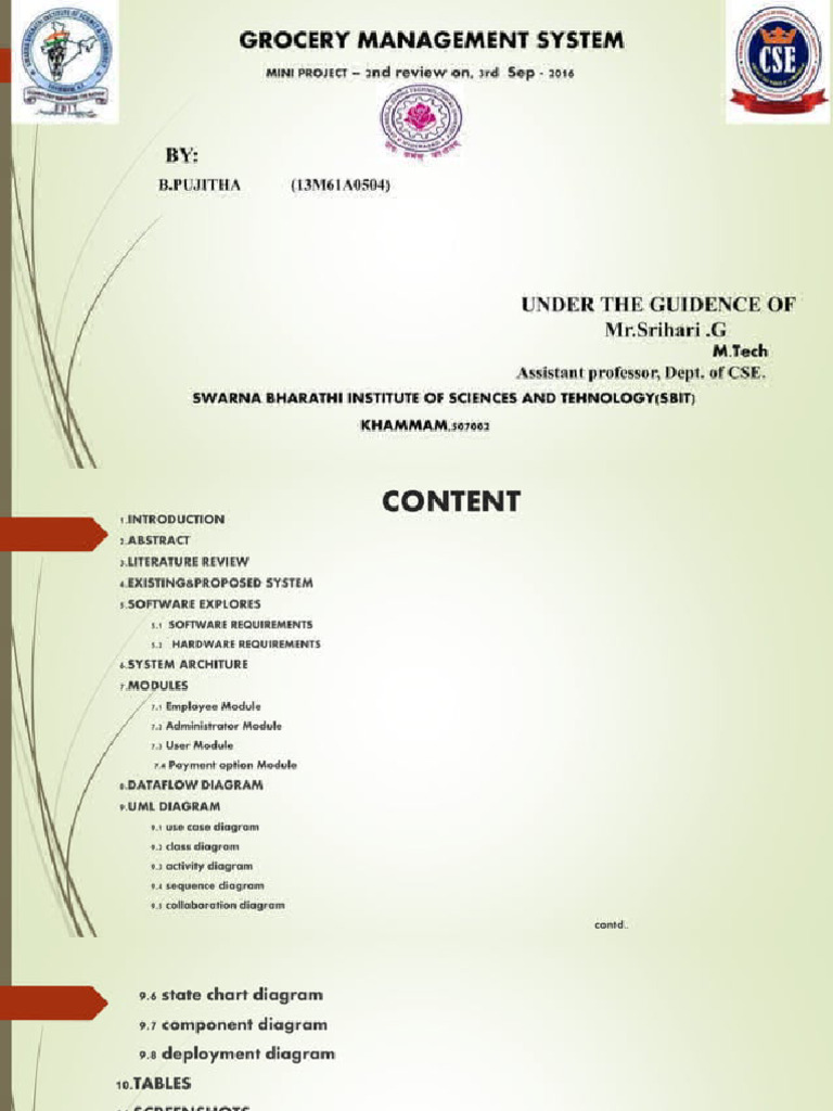 Grocery Management System | PDF