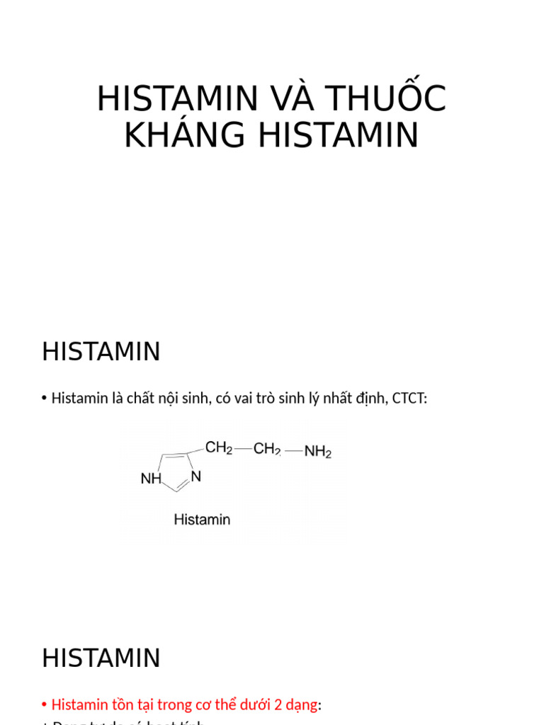 Histamin Và Thuốc Kháng Histamin | PDF