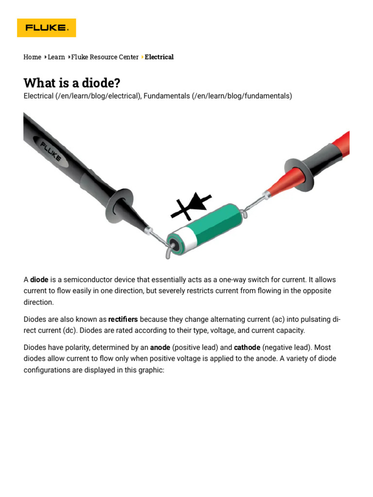What is a Diode_ _ Fluke | PDF