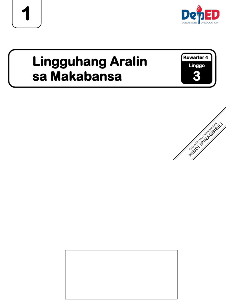 LE - Makabansa 1 - Q4 - Week3 - v2 | PDF