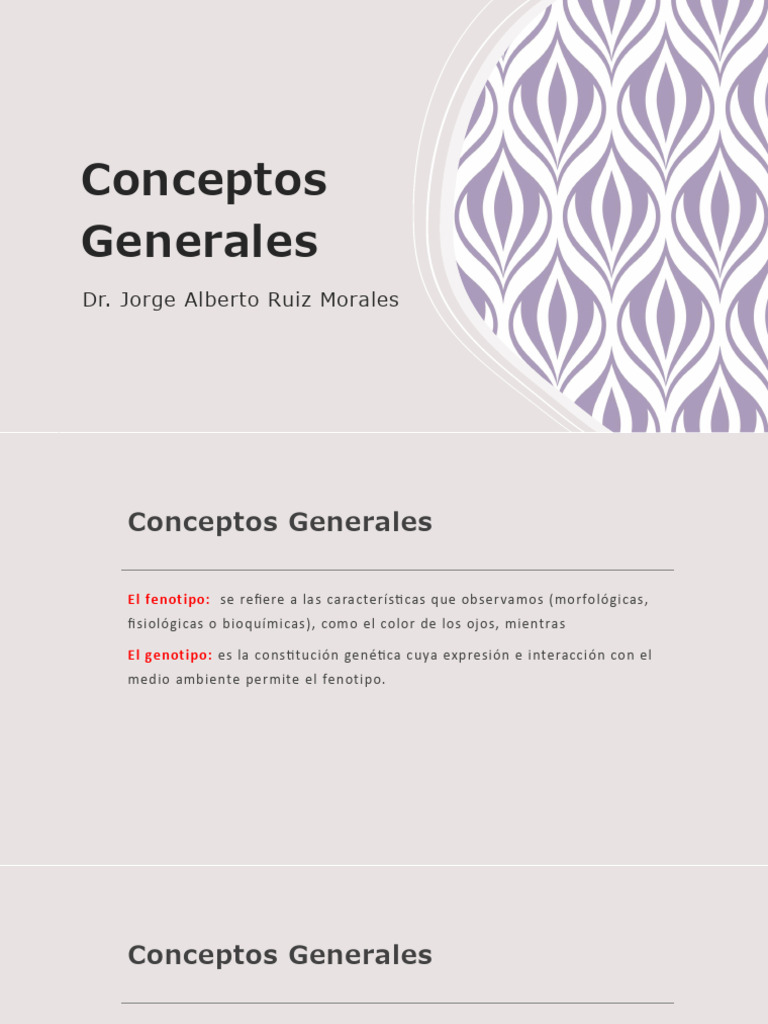 Conceptos Básicos | PDF | Genotipo | Polimorfismo (biología)