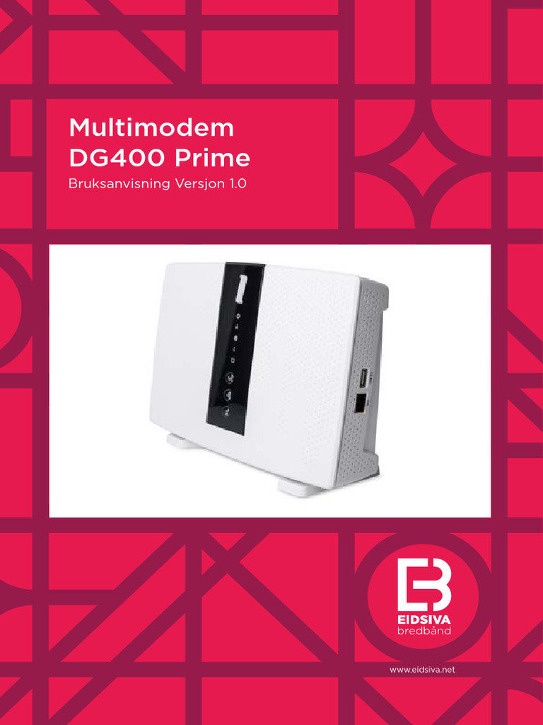 Brukerveiledning Multimodem Inteno DG400 Prime | PDF