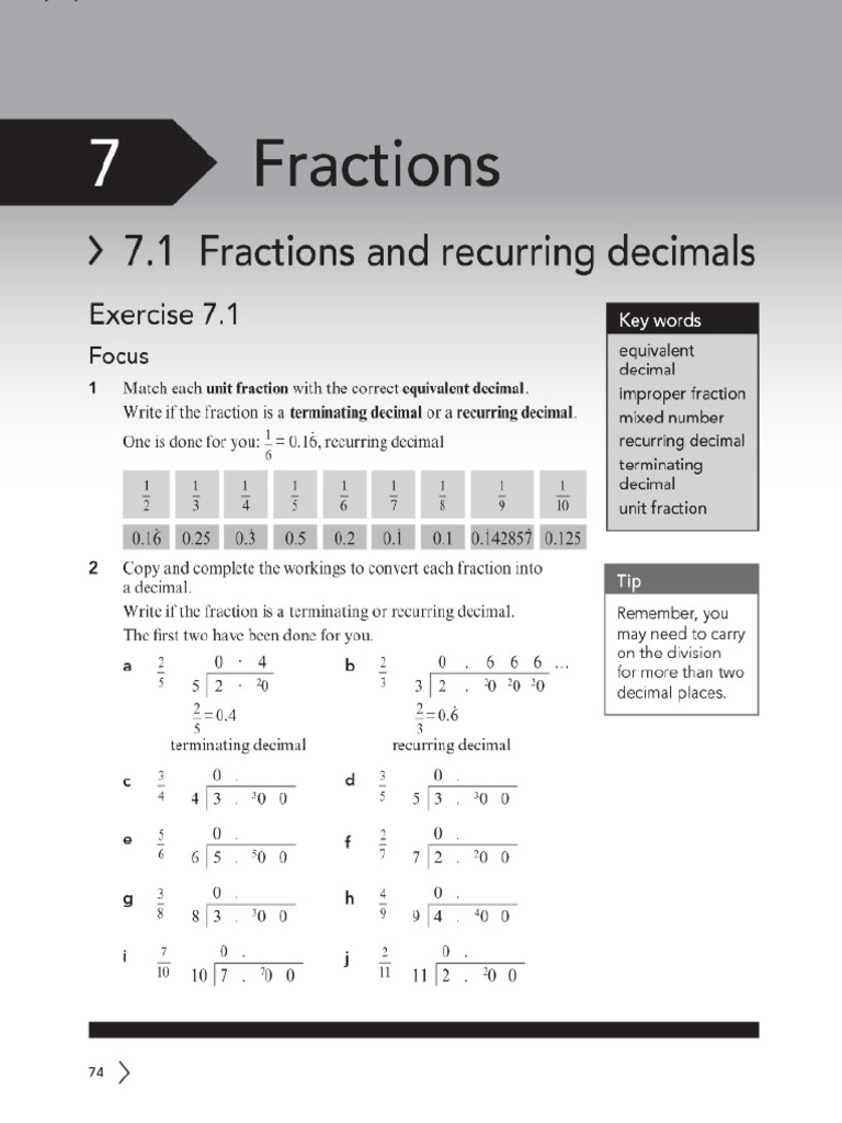 Math Workbook CH 7 gr8 | PDF