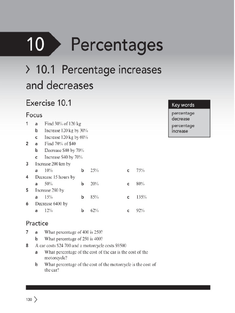 Math Workbook CH 10 gr8 | PDF