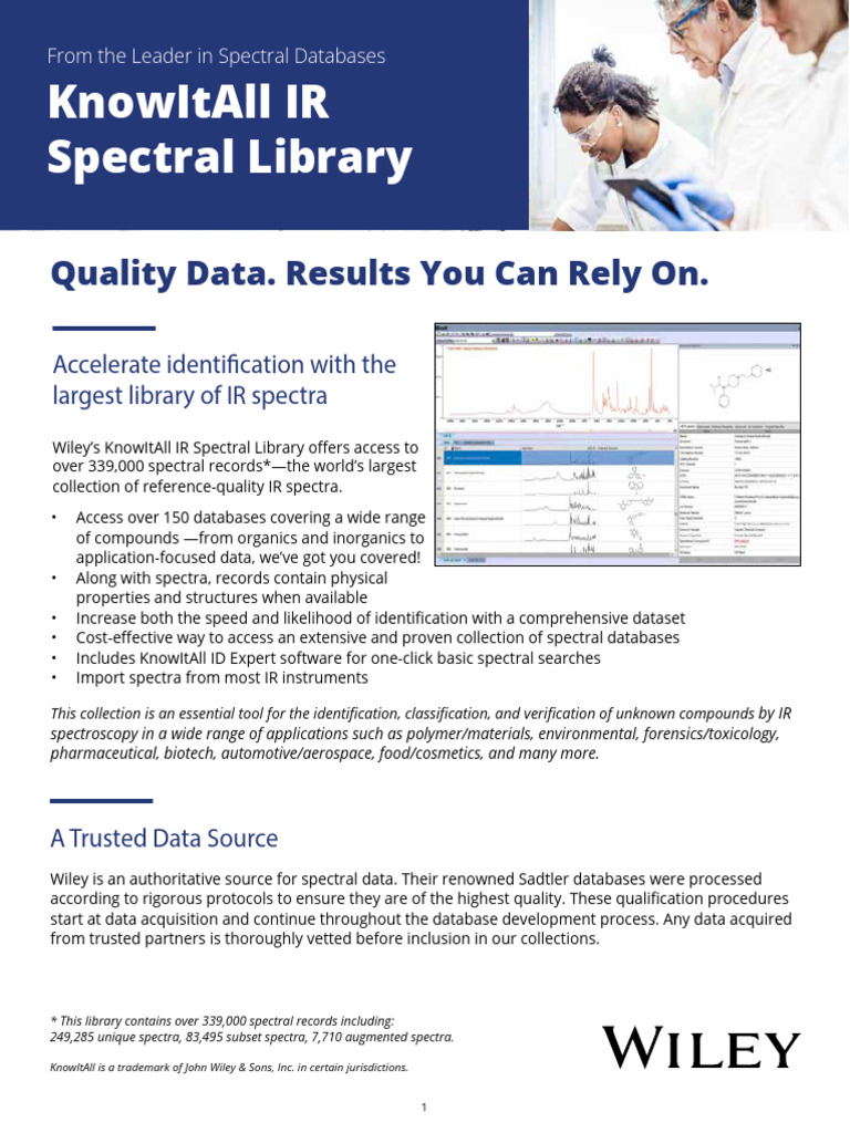 Largest IR Spectral Library Access | PDF | Infrared Spectroscopy ...