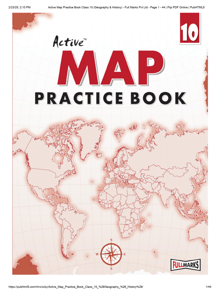 Class 10 Active Map Practice Book | PDF | Geography | Natural Sciences