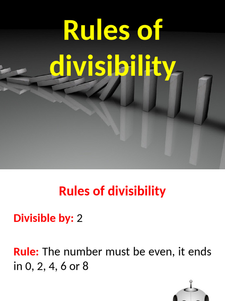 JN24_-_Rules_of_divisibility | PDF | Division (Mathematics) | Number Theory
