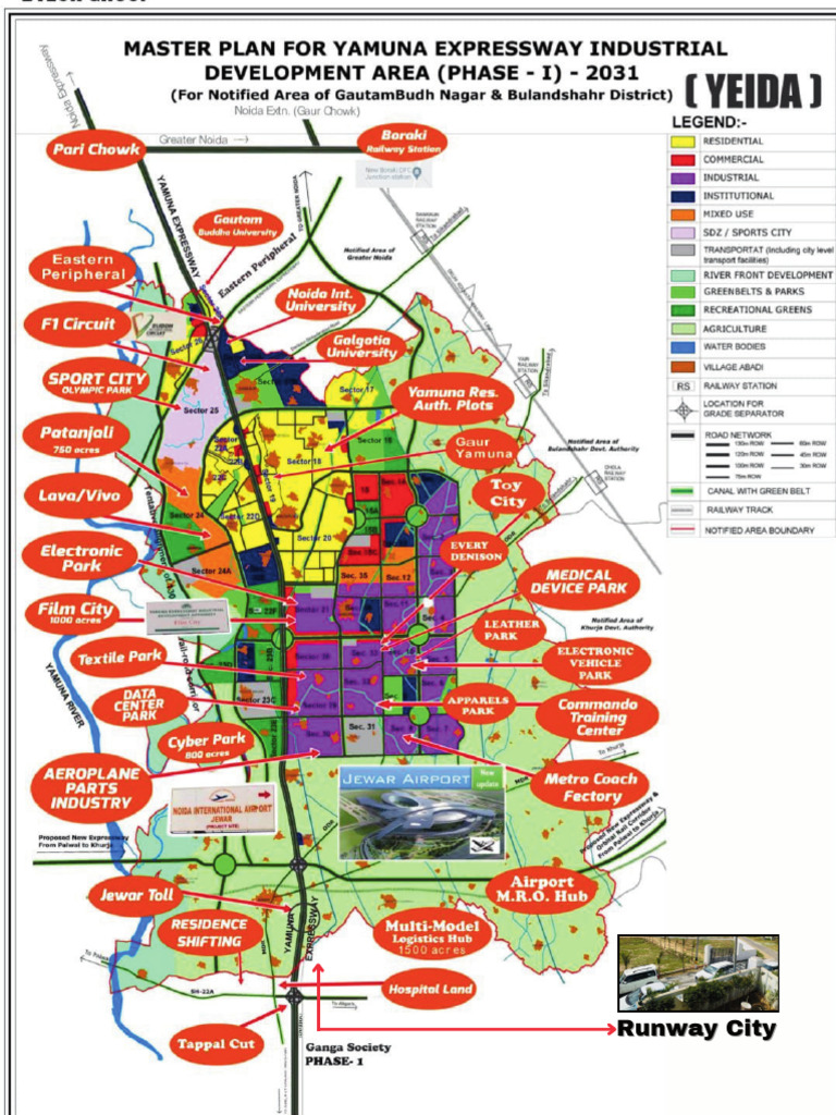 Master Plan YEIDA | PDF