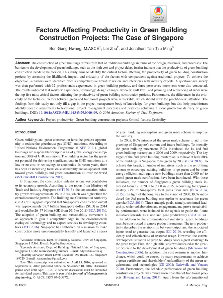 hwang-et-al-2016-factors-affecting-productivity-in-green-building-construction-projects-the-case ...