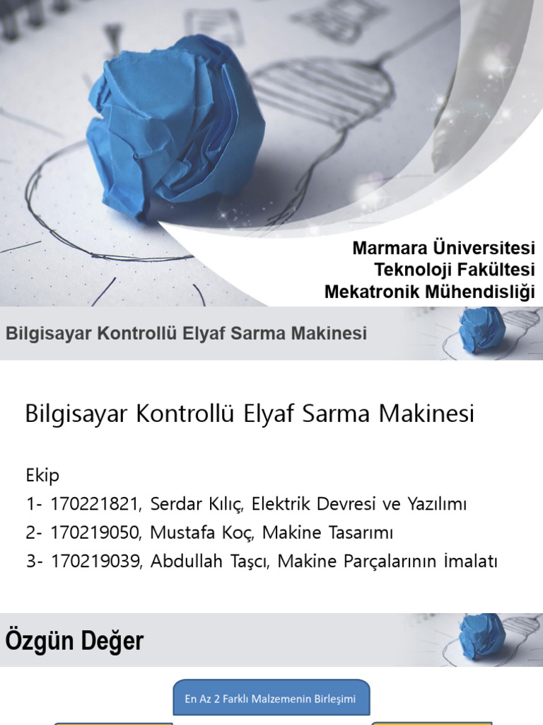 Bitirme Projesi Sunum | PDF