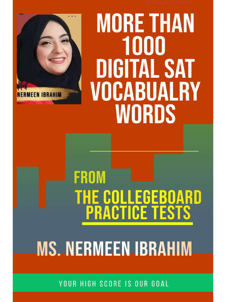 Ms. Nermeen Ibrahim Digital SAT Vocabulary Words - #### | PDF
