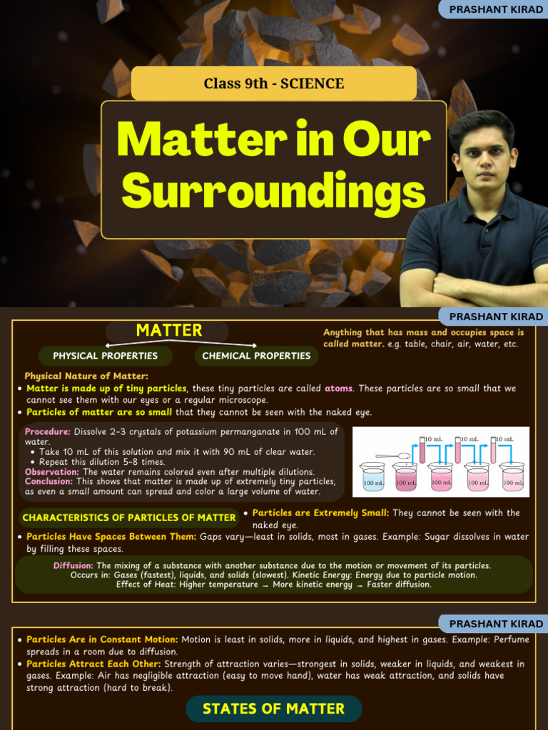 Class 9th Complete Science (Prashant Kirad) | PDF | Cell (Biology) | Ion