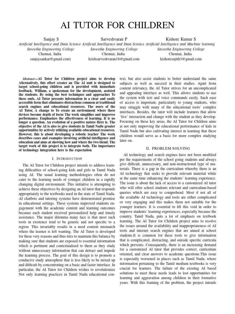 IEEE Conference Template | PDF | Artificial Intelligence | Intelligence (AI) & Semantics